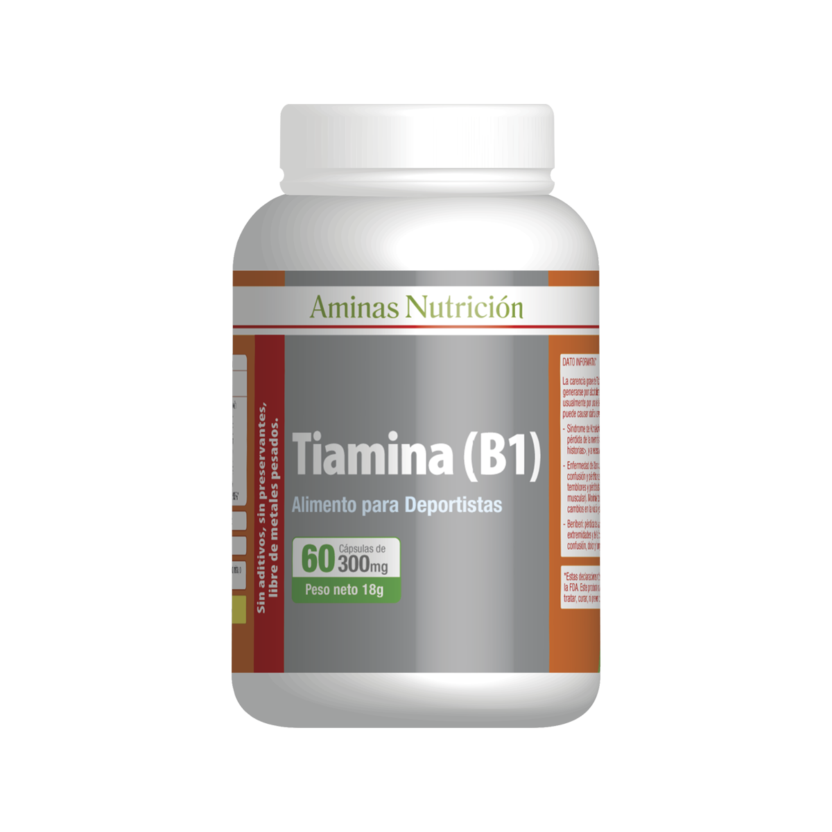Tiamina B1 300 mg. – Tienda Naturalmente
